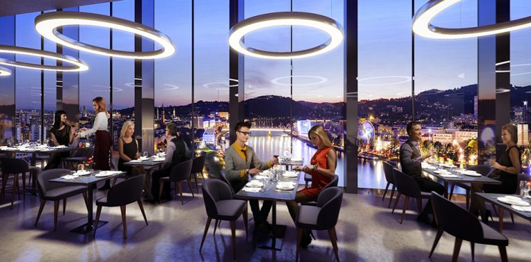 Die Höchste Rooftop-Bar außerhalb Wiens eröffnet 2026 in Linz - LINZA!